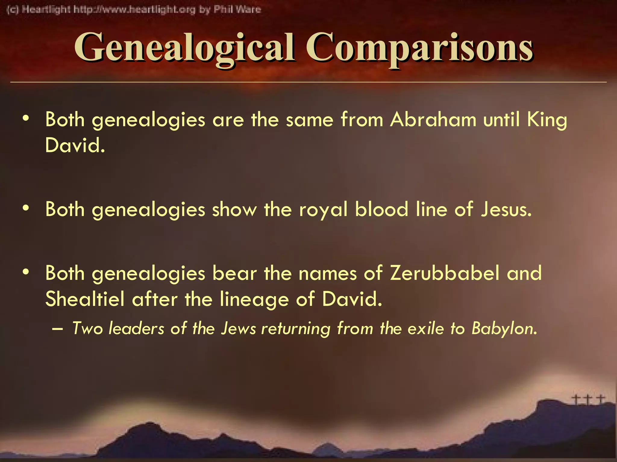 Genealogy Of Christ | PPT Genealogy Of Christ | PPT