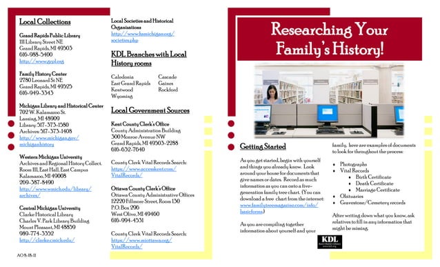 Genealogy Brochure | PDF | Genealogy and Ancestry | Hobbies & Interests