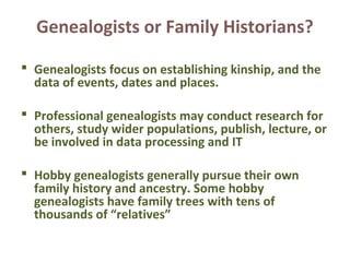 Genealogy for beginners | PPT