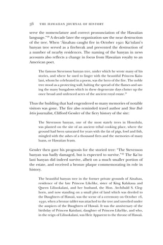 Genealogy of ka‘iulani’s banyan | PDF | Landscaping | Home & Garden