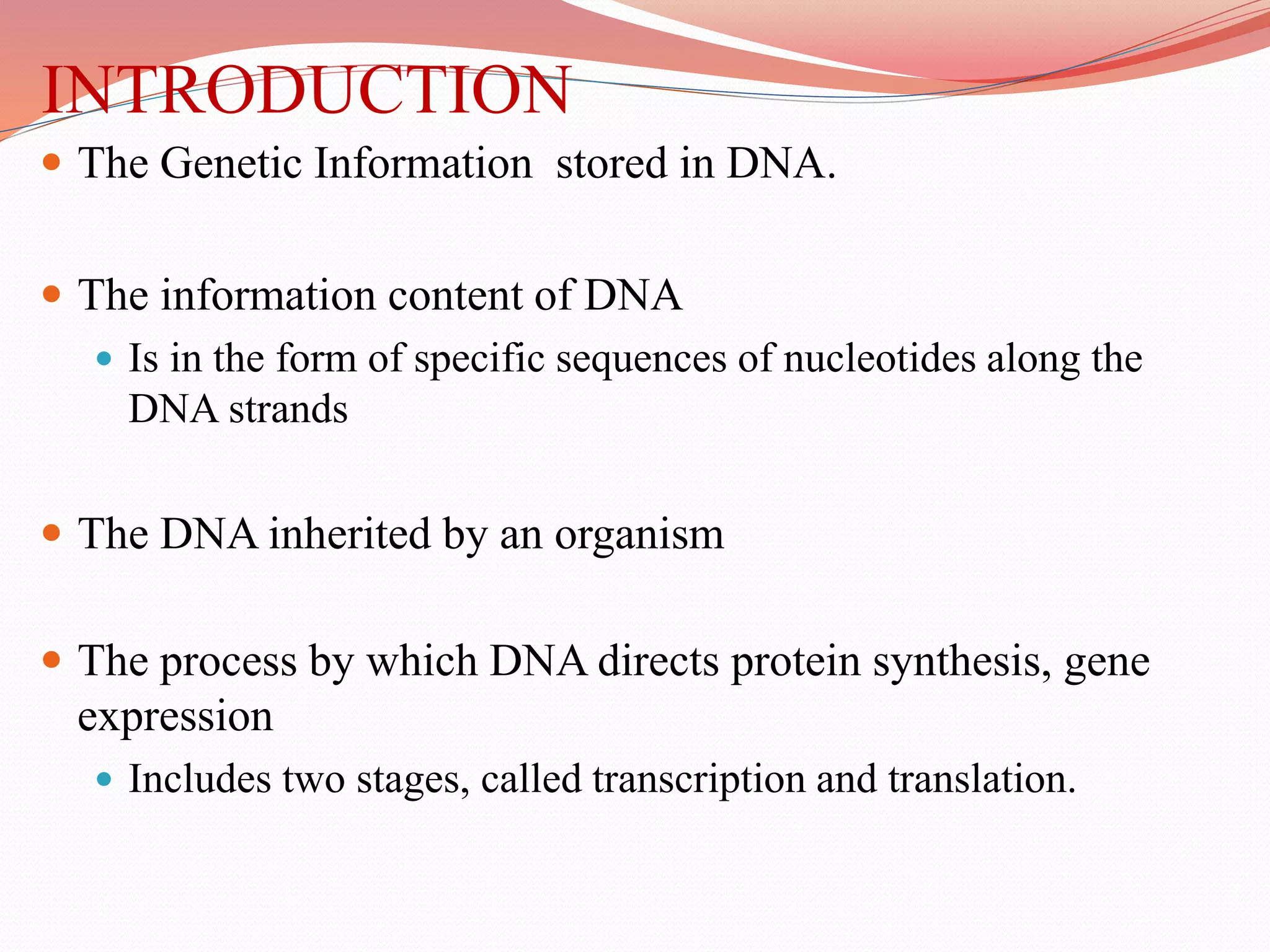 Gene and protein, protein synthesis | PPTX
