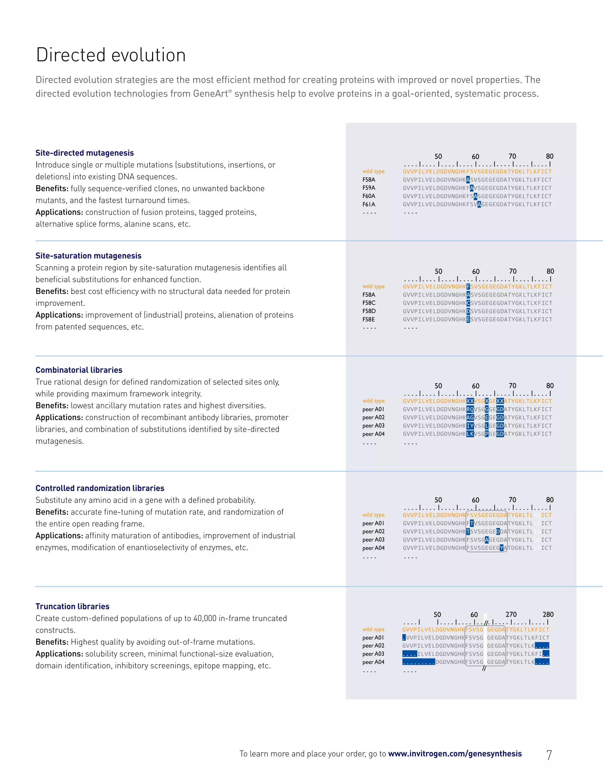 GeneArt® services - Gene synthesis through protein production | PDF
