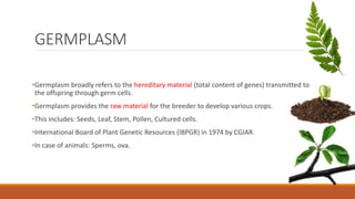 Gene bank and biobank | PPTX