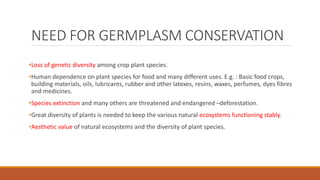 Gene bank and biobank | PPTX