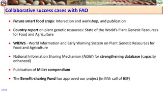 National Genebank (National Agriculture Genetic Resources Center) | PPTX