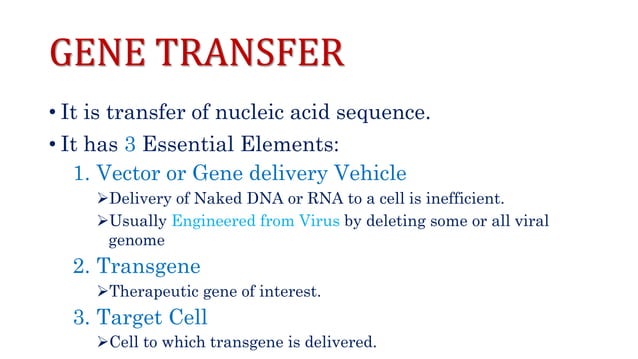 Gene based and cell based therapy in clinical medicine converted | PPT