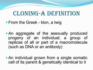 Gene cloning | PPTX