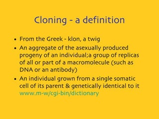 Gene cloning | PPT
