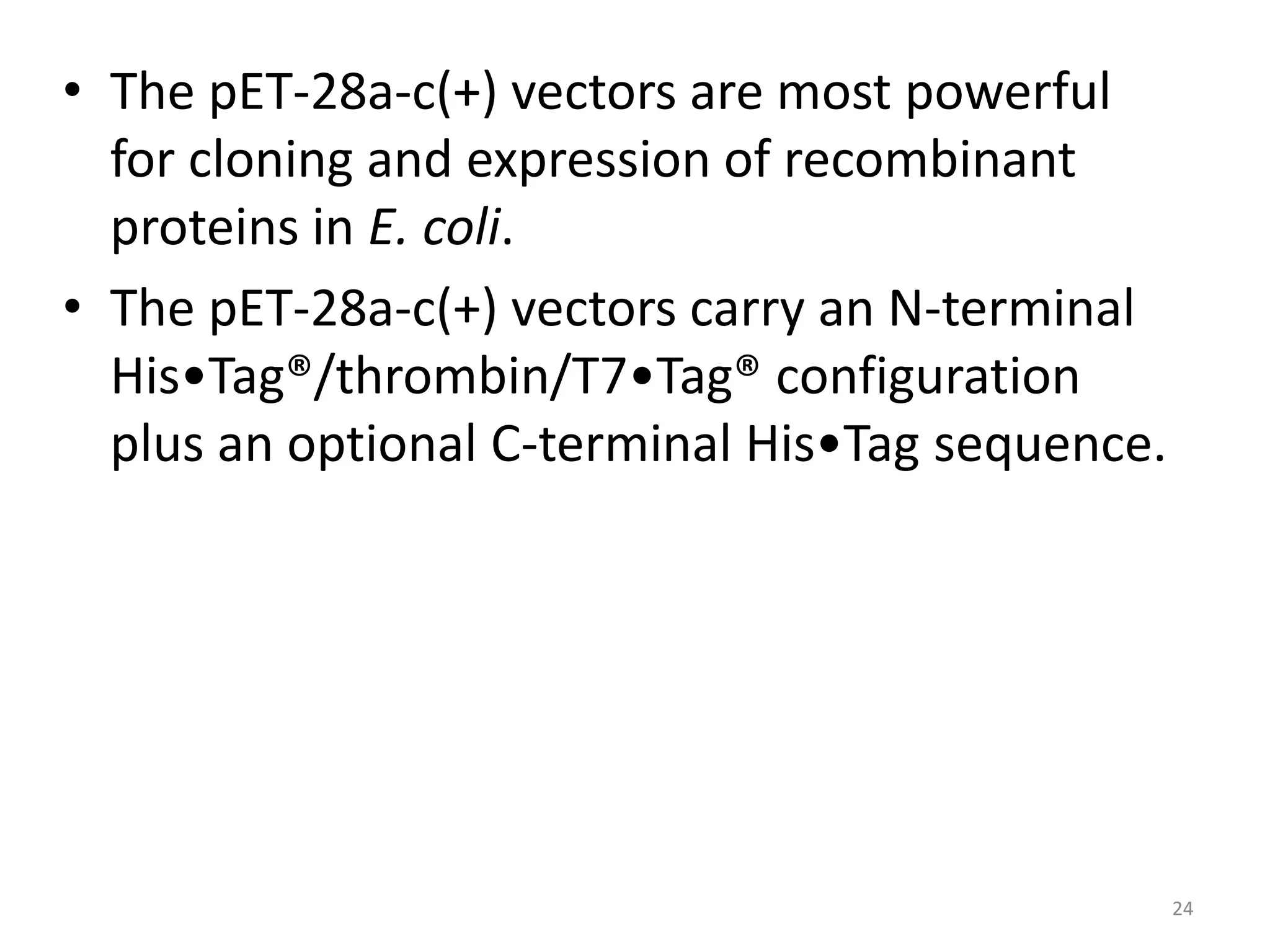 Gene cloning and plasmid vectors | PDF