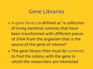 Gene Cloning Very Detailed Antibiotic Resistance | PPT