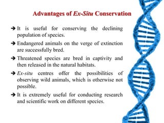 Gene Conservation, Types, Management and Advantages | PPTX