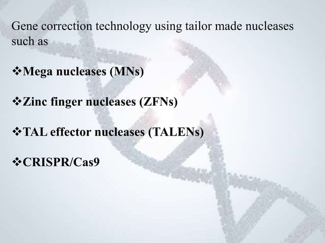 GENE CORRECTION.pptx | Programming Languages | Computing