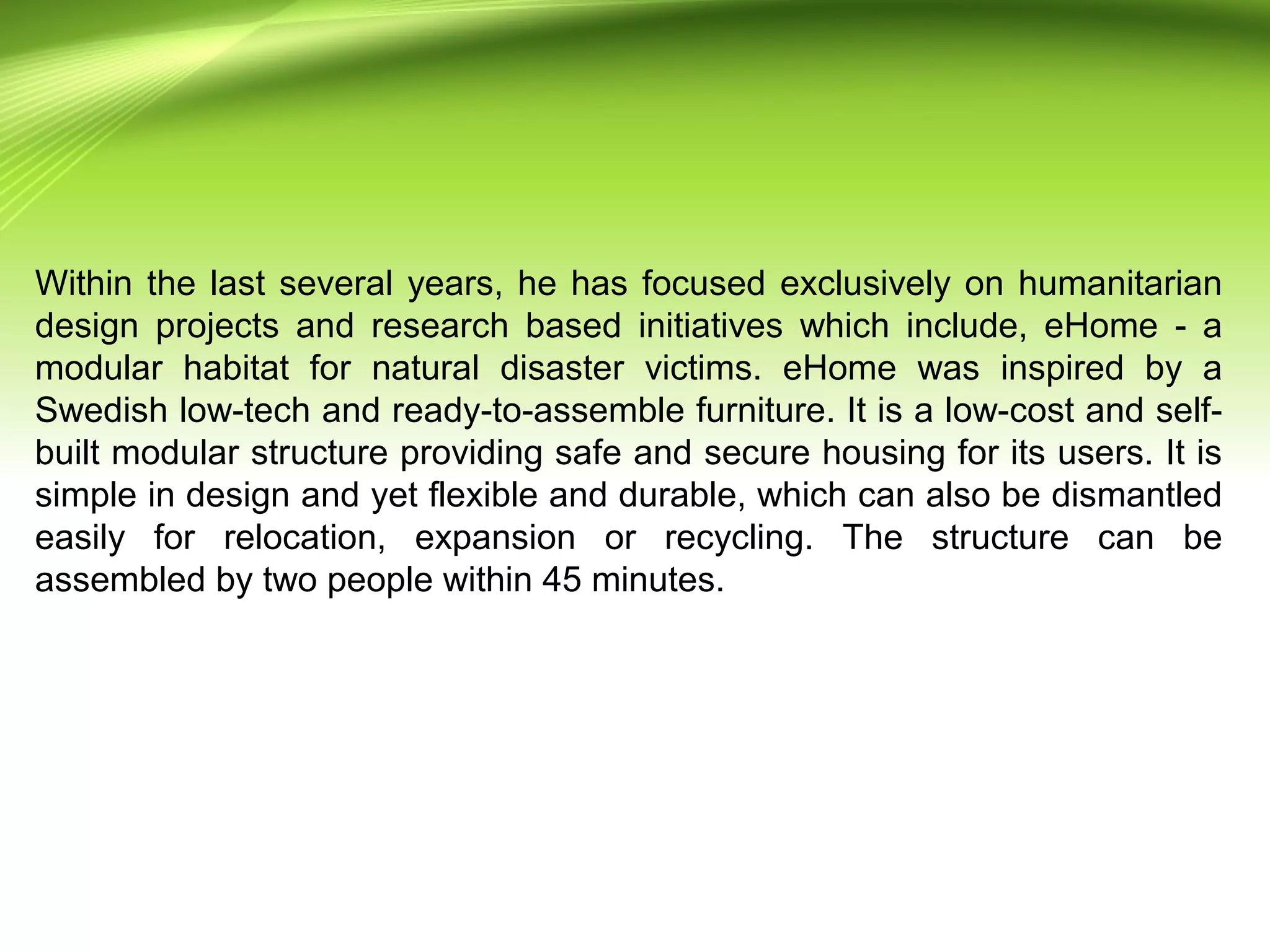 Gene daniels a professional multidisciplinary designer architect ...