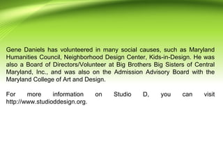 Gene daniels a professional multidisciplinary designer architect ...