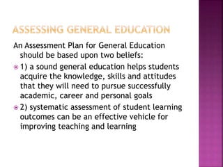 General Education Assessment | PPT