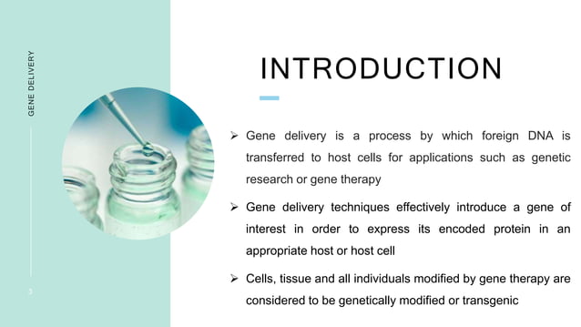 Gene Delivery : Introduction, approaches, gene delivery systems ...