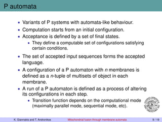 Mitochondrial Fusion Through Membrane Automata | PPT