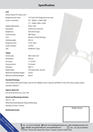 Genee classcreen | PDF | Computer Peripherals | Computing