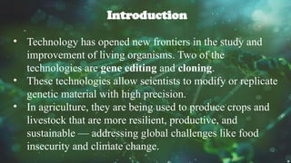 gene editing and cloning, the wonders of nature | PPTX