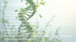 gene editing and cloning, the wonders of nature | PPTX
