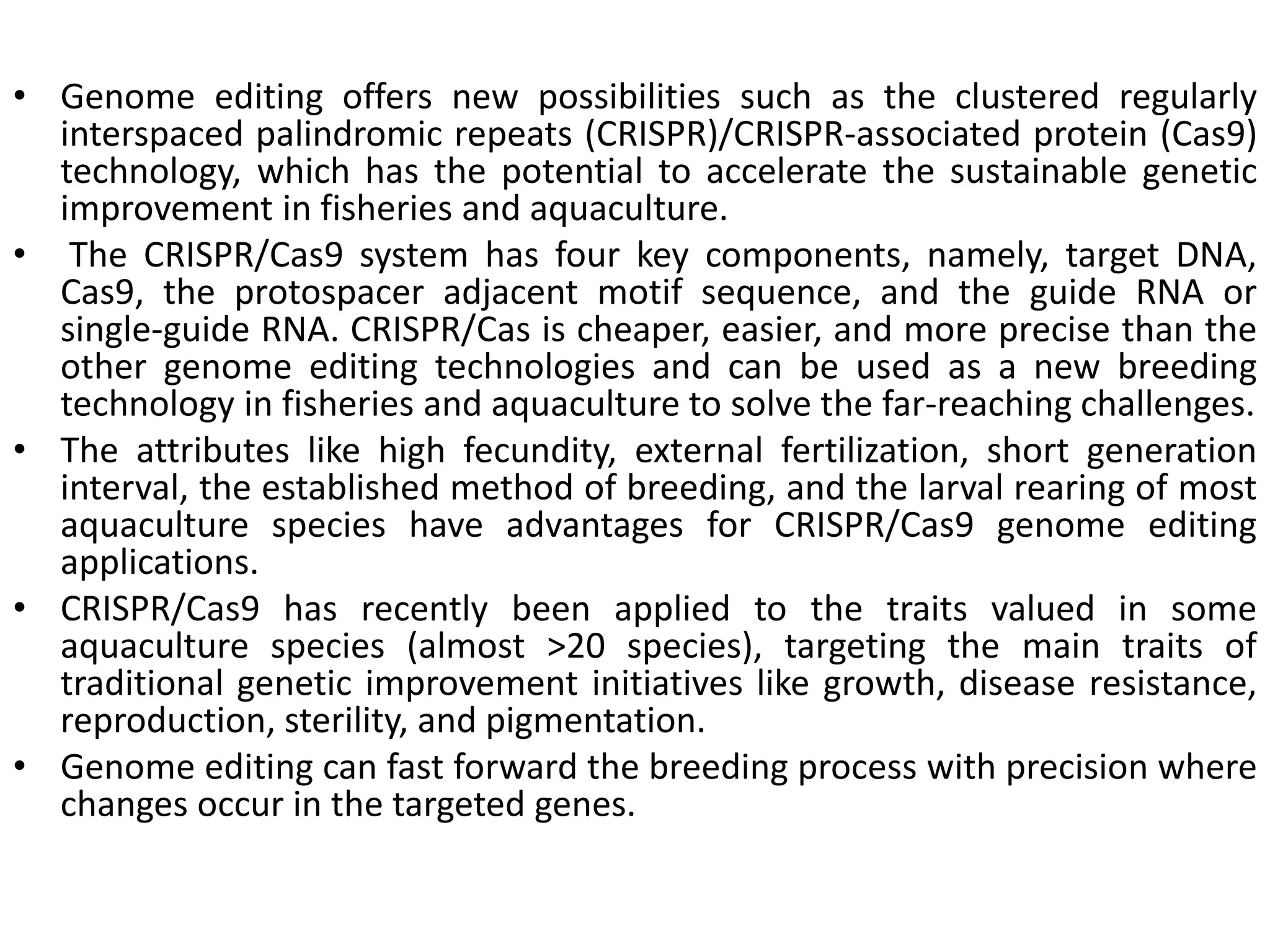 Gene Editing of Fishes and its Applications in Aquatic Medicine by B.pptx