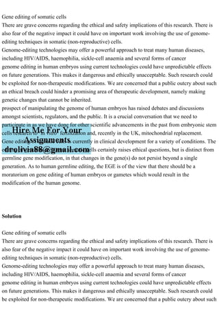 Gene editing of somatic cellsThere are grave concerns regarding th.pdf