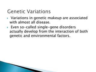 Gene environment interaction | PPTX