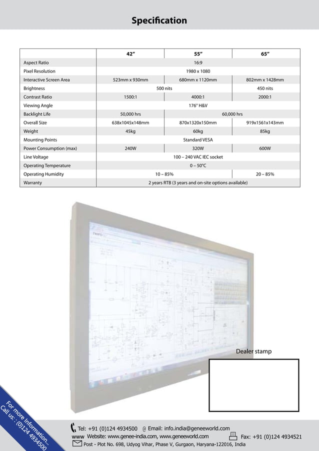 Genee touch screen | PDF | Computer Peripherals | Computing