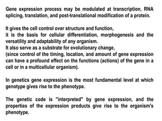 Gene expresion | PPT