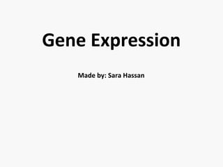 Gene expression | PPT