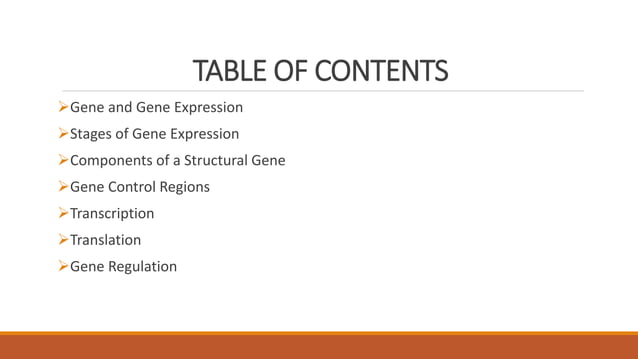 Gene expression | PPT