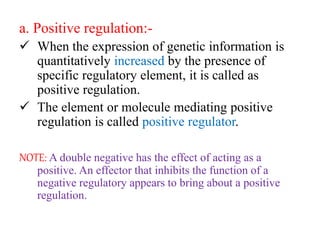 Gene expression and regulation | PPTX