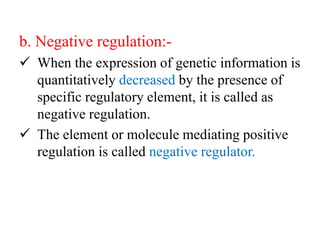 Gene expression and regulation | PPTX
