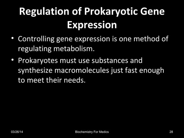 Gene expression in prokaryotes | PPT | Biological Sciences | Science
