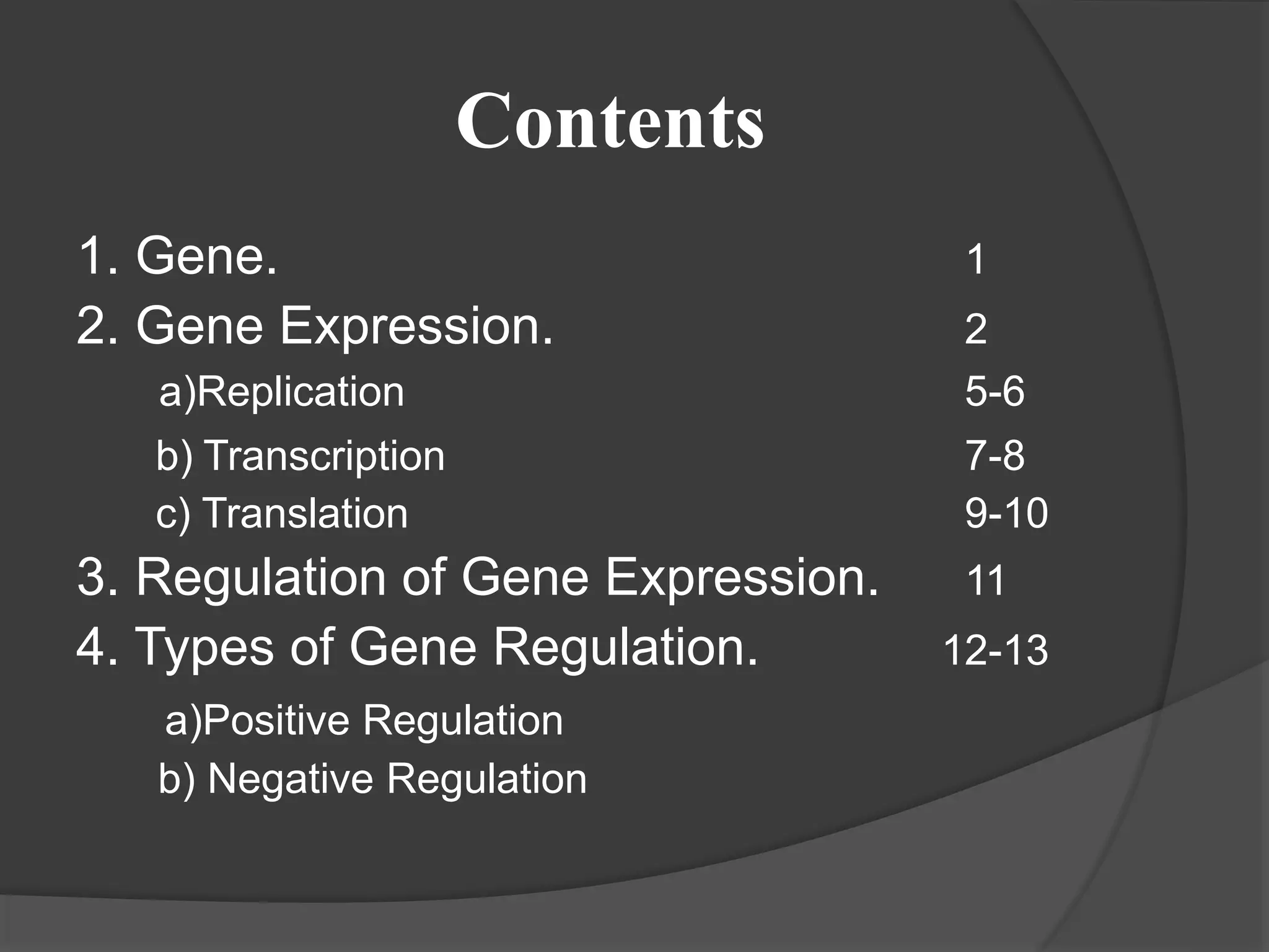 Gene expression & its regulation. | PPTX