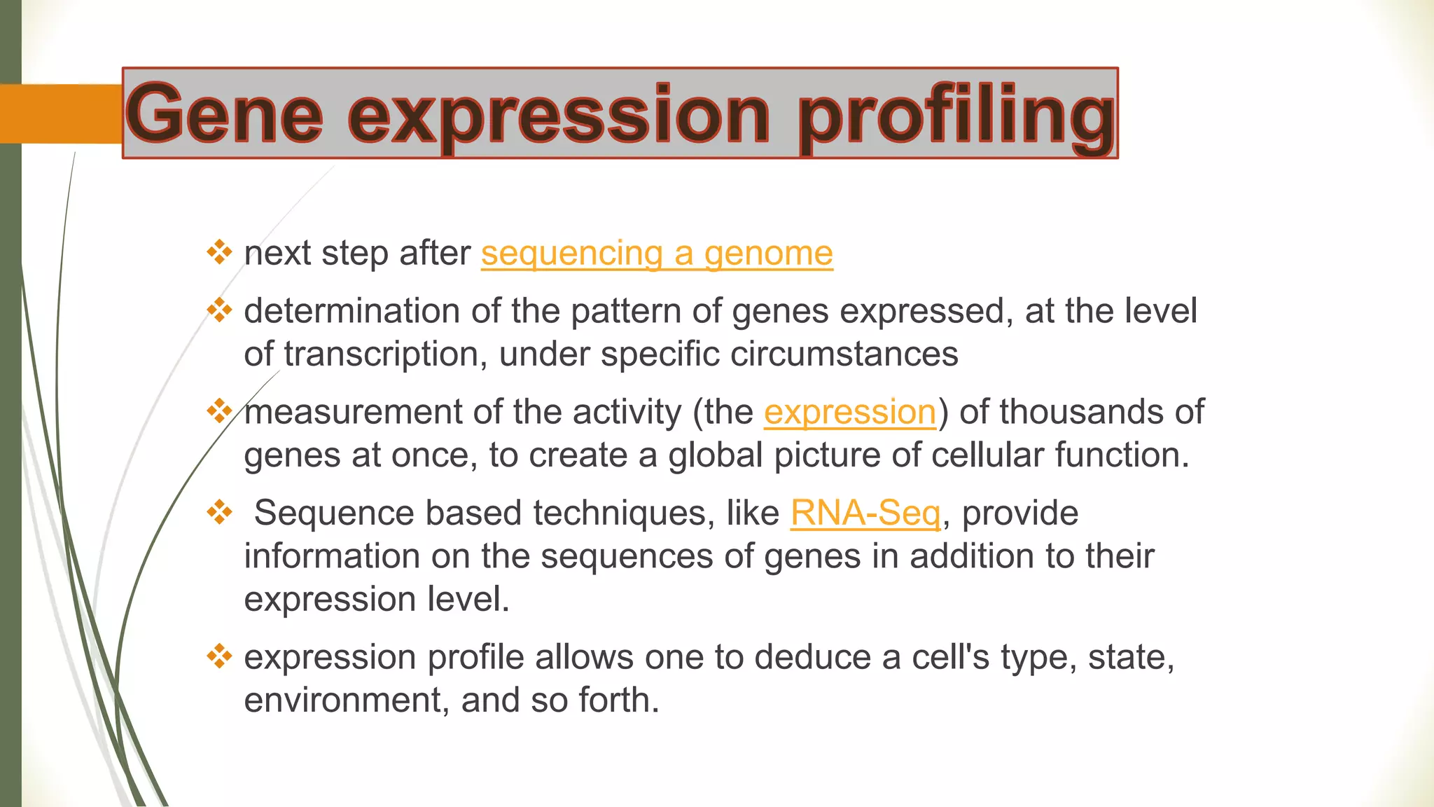 Gene expression profiling | PPTX