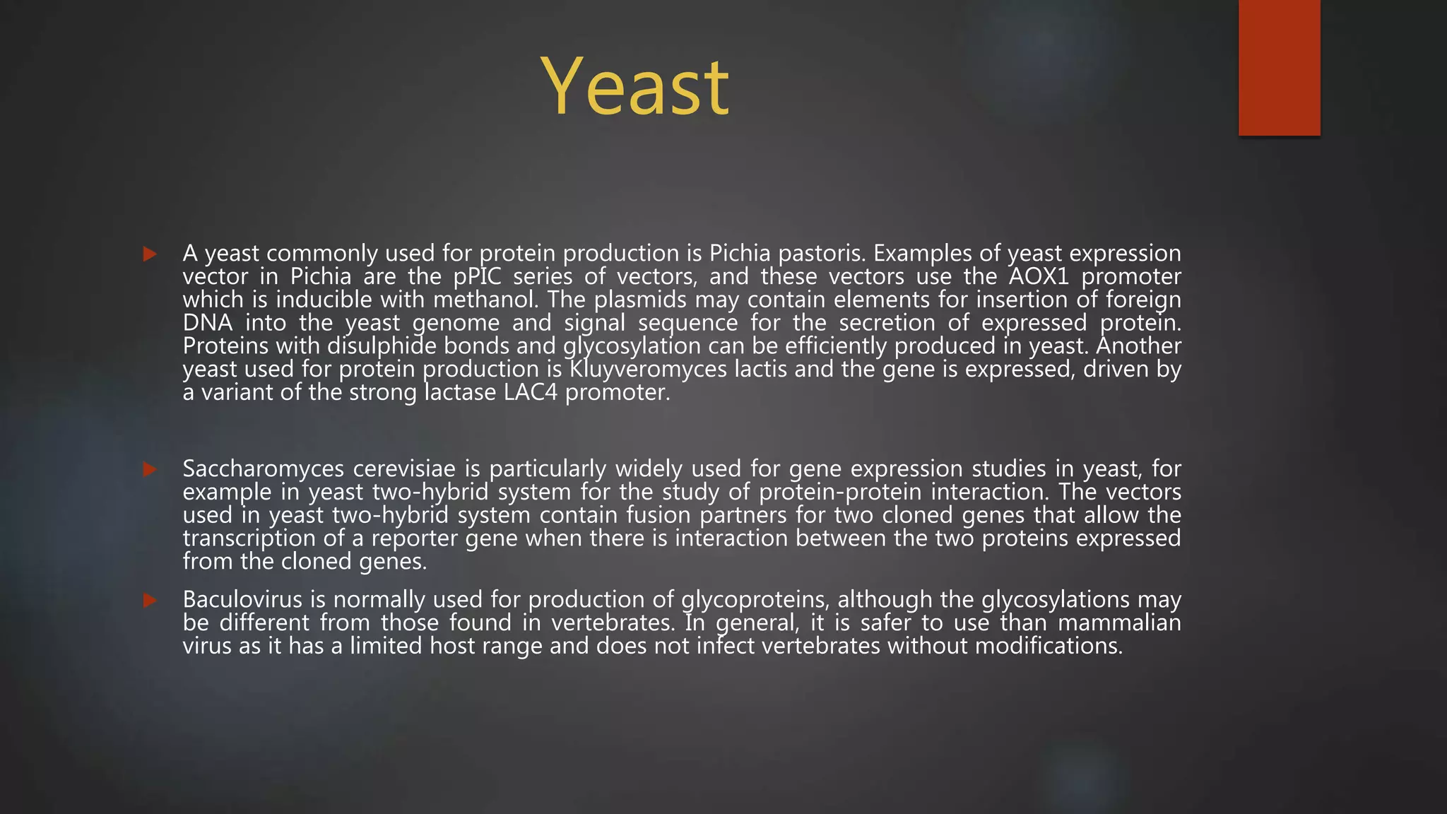 Gene expression vector by tahura mariyam ansari | PPTX | Programming Languages | Computing