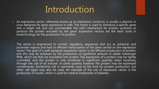 Gene expression vector by tahura mariyam ansari | PPTX | Programming ...