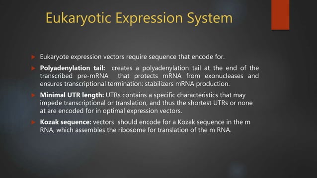 Gene expression vector by tahura mariyam ansari | PPTX | Programming Languages | Computing