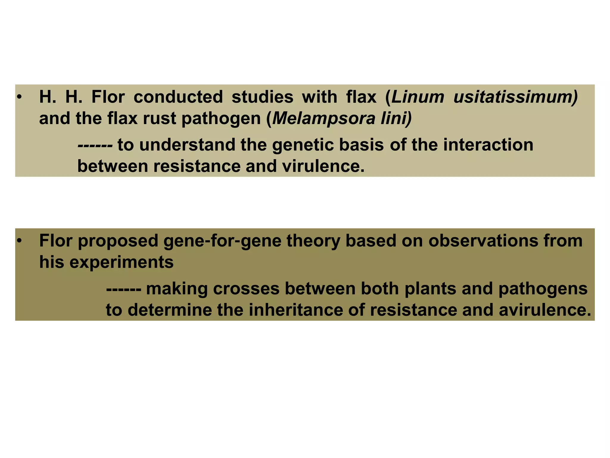 Gene for gene hypothesis | PPTX