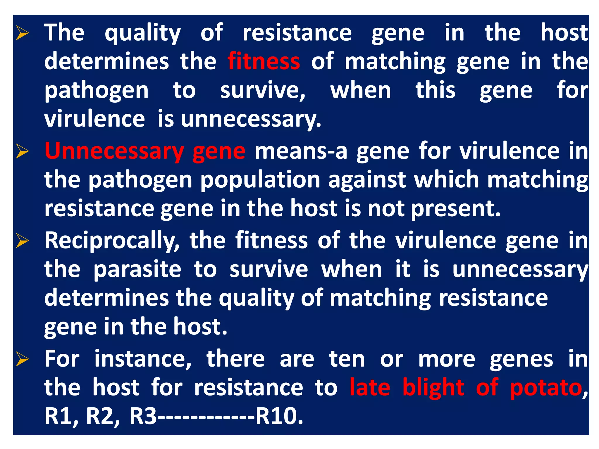 Gene for gene hypothesis | PPTX