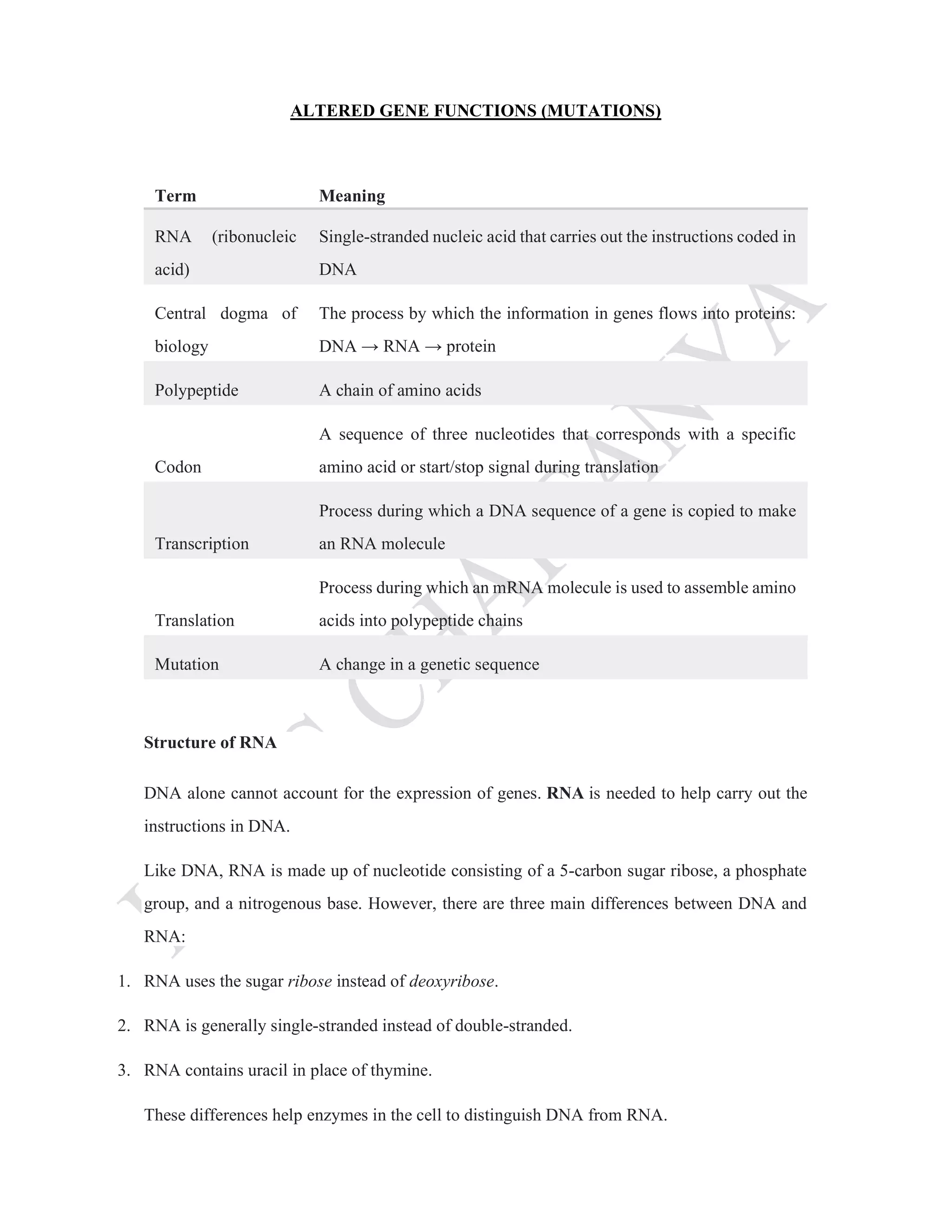 ALTERED GENE FUNCTIONS: MUTATION DELETION LOH TRANSLOCATION | PDF ALTERED GENE FUNCTIONS: MUTATION DELETION LOH TRANSLOCATION | PDF