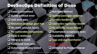 DevOpsDays Baltimore 2018: A Definition of Done for DevSecOps - Gene Gotimer | PPT