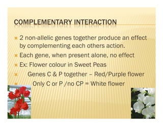 Gene ineractions jb | PDF