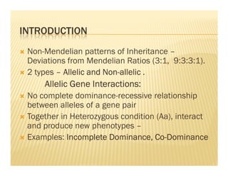 Gene ineractions jb | PPT