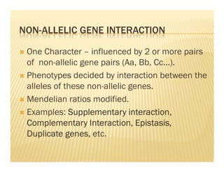 Gene ineractions jb | PDF