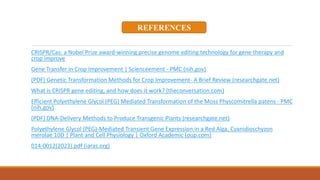 Modern Gene insertion methods - How gene is transferred into plant | PPTX