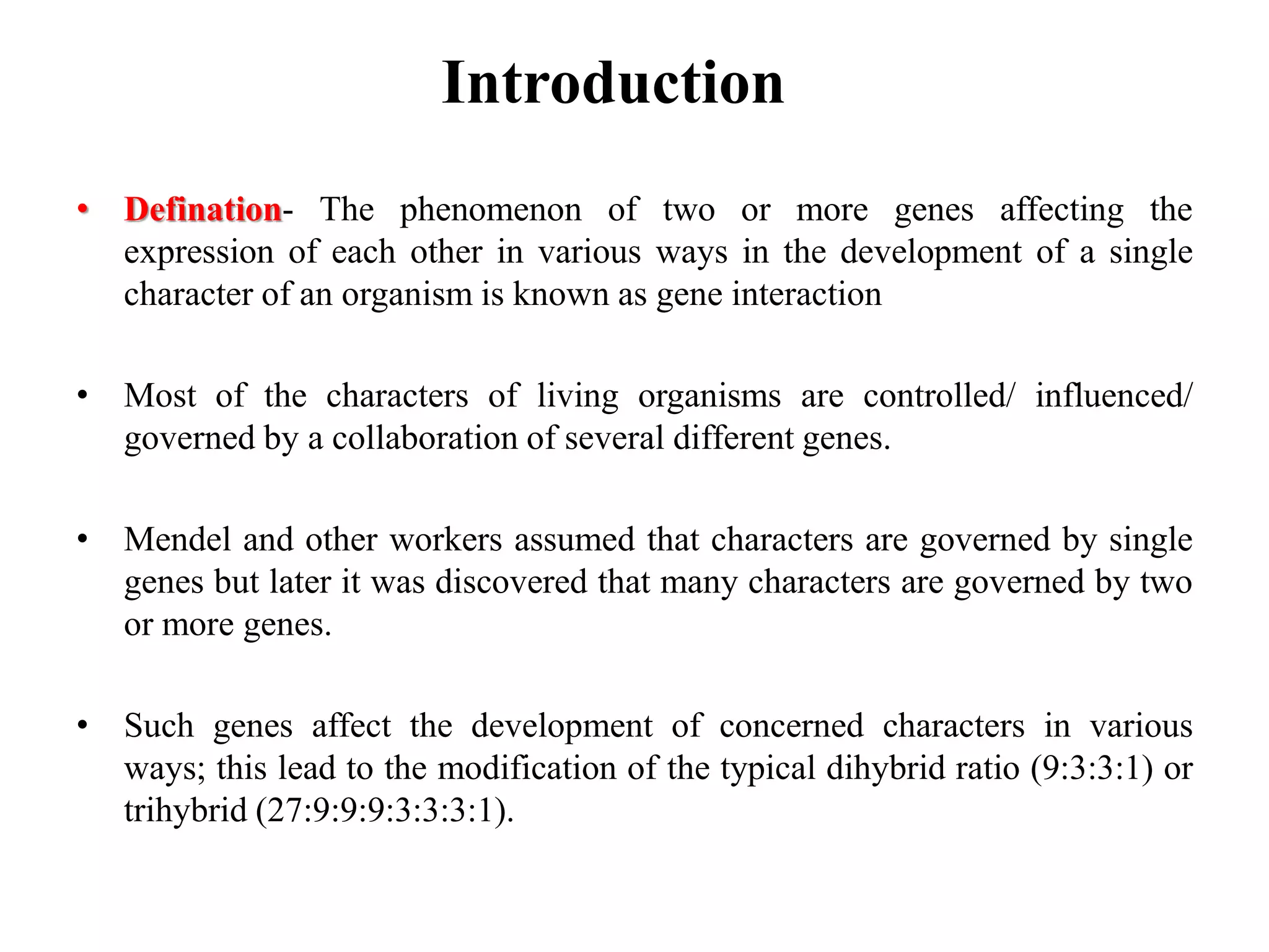 Gene interaction | PPTX