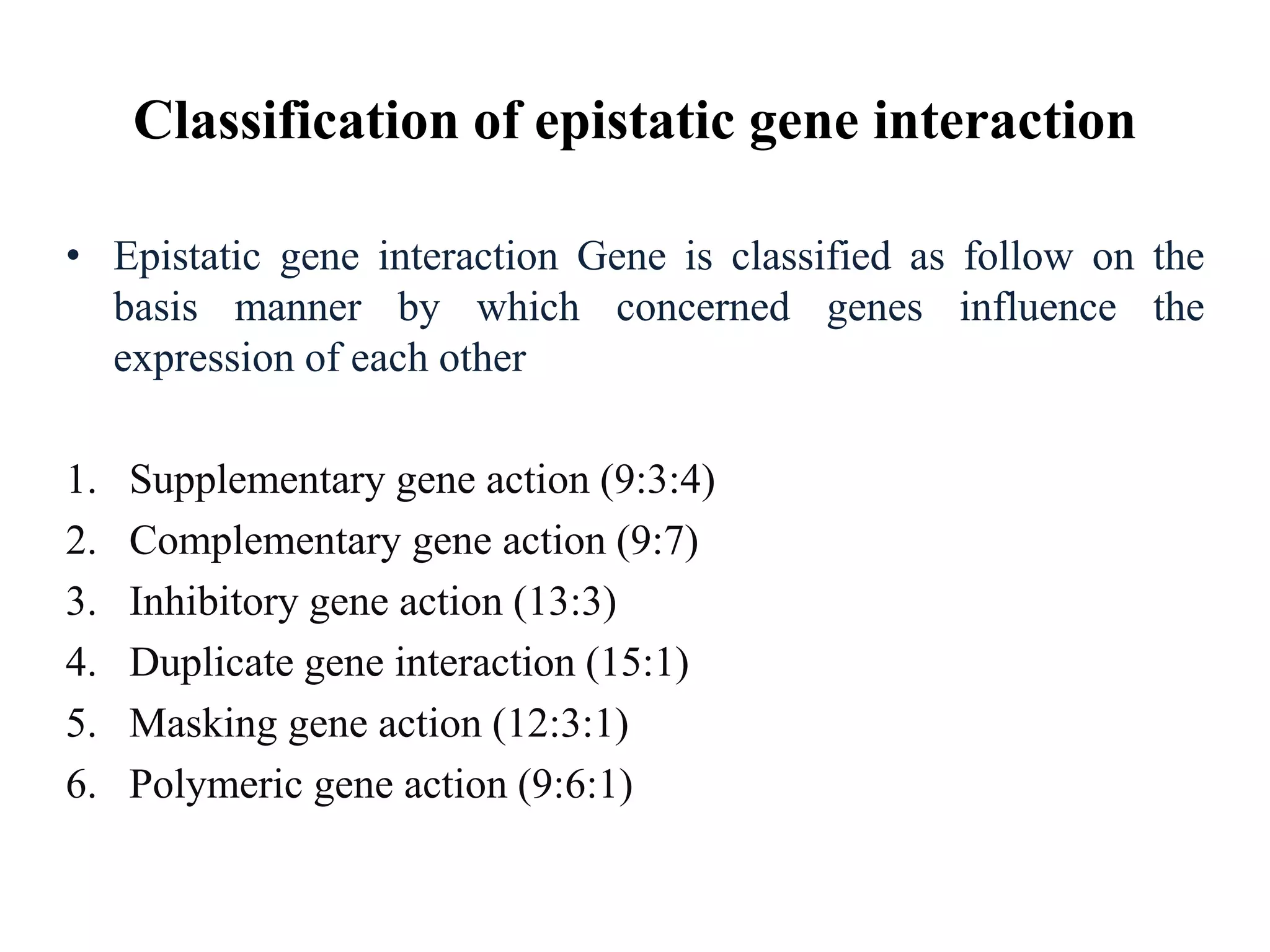 Gene interaction | PPTX