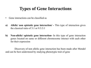 Gene interaction | PPTX
